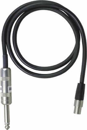 Shure WA302 instrument cable for transmitters, TA4F/jack - Sound1.com